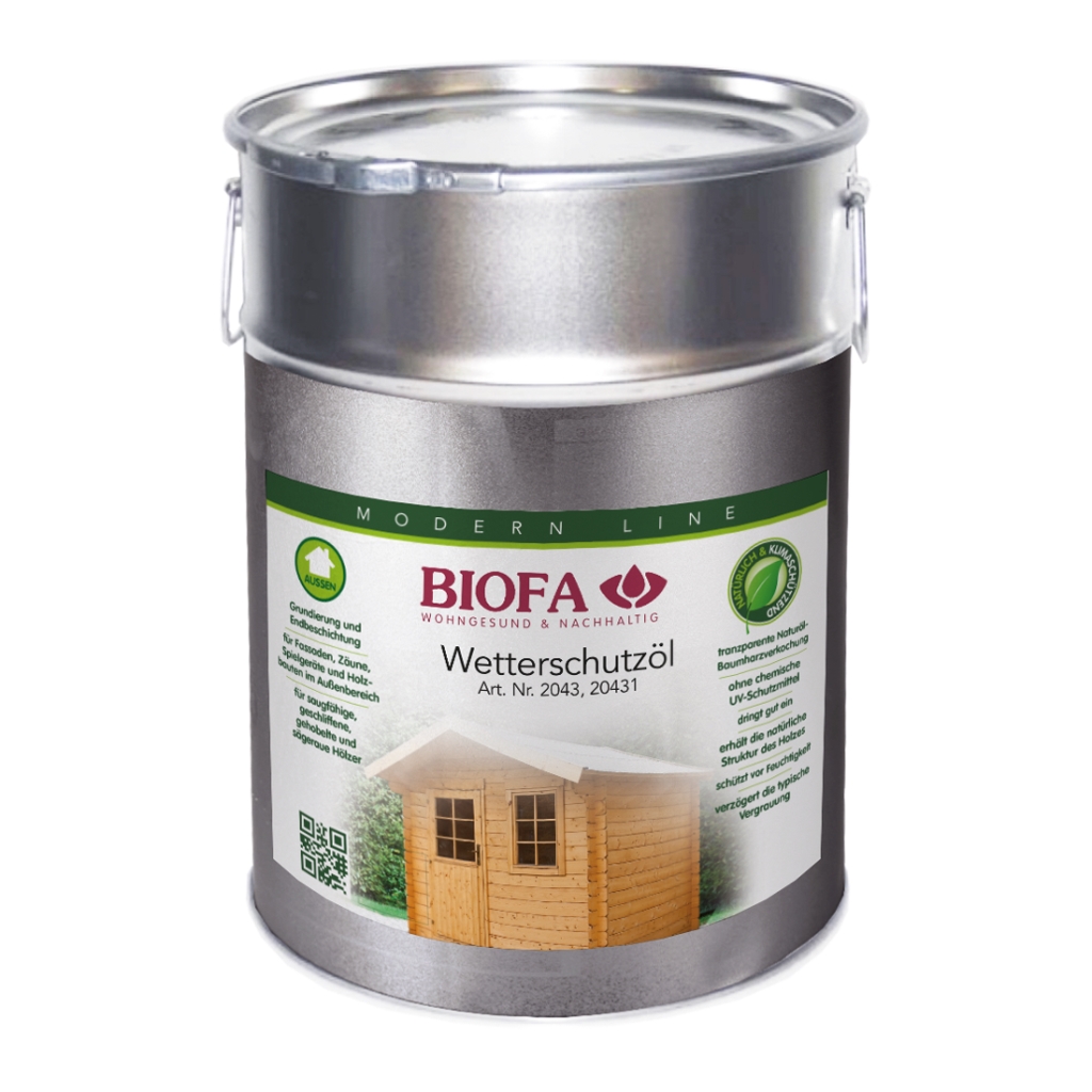 Farben Morscher – Onlineshop – BIOFA Wetterschutzöl 2043